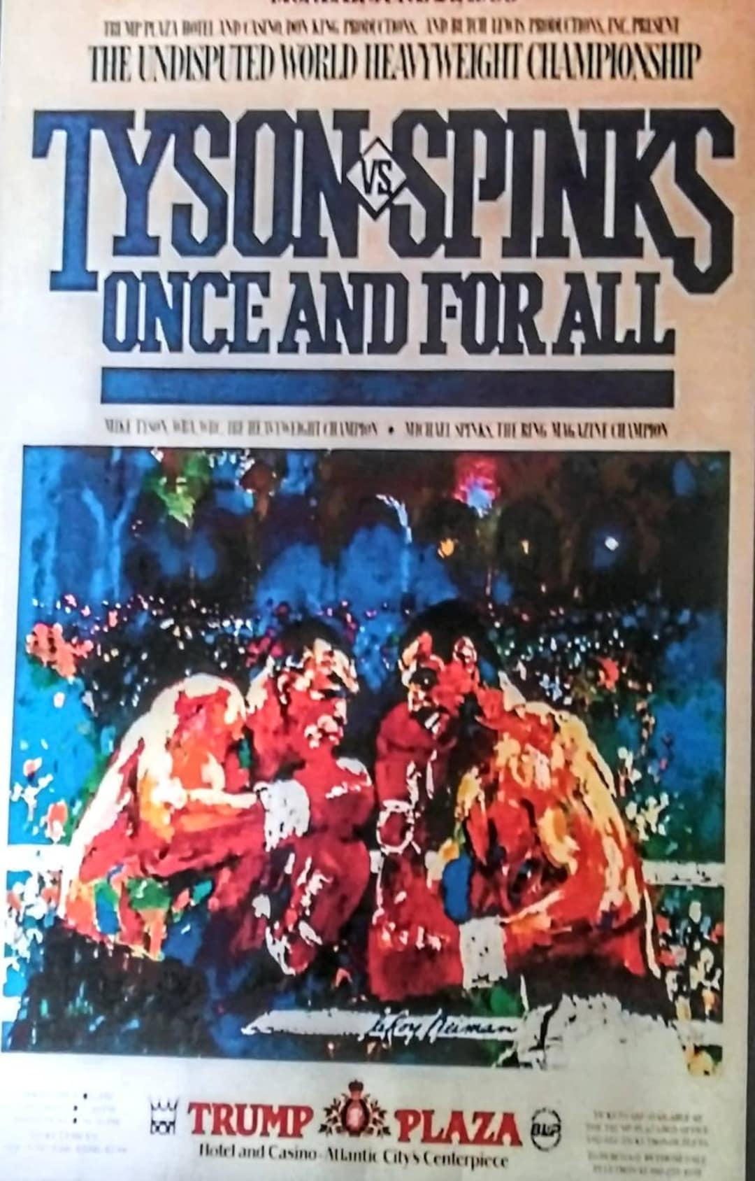 TYSON Vs SPINKS Fight Laminated Print - Etsy