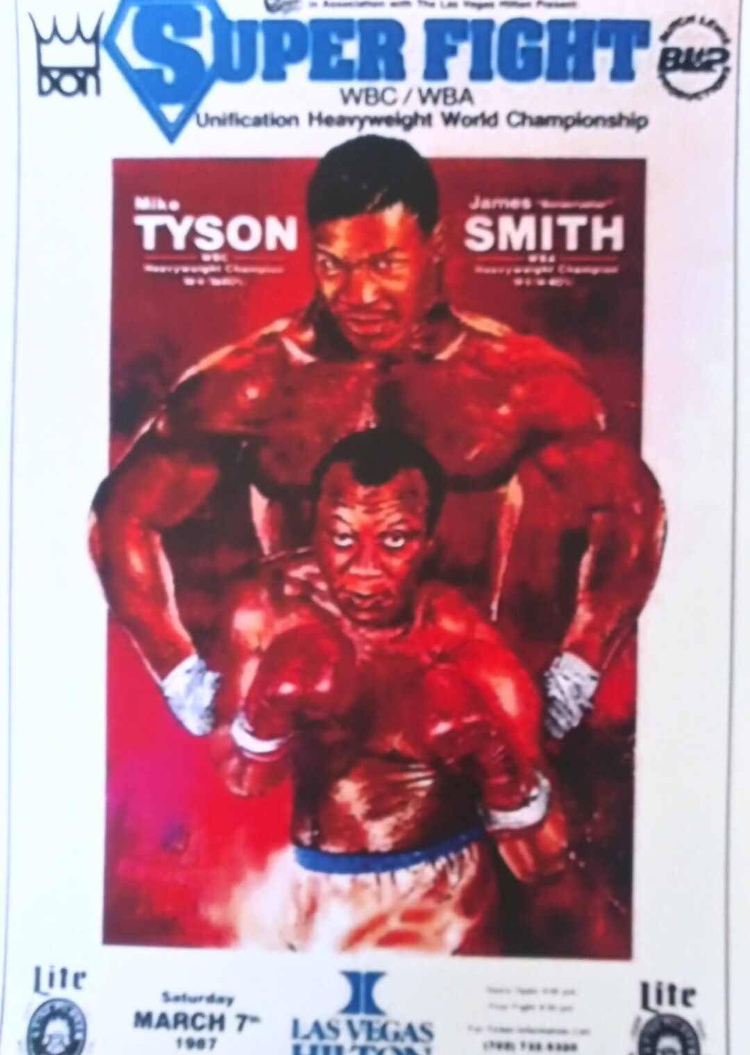 TYSON Vs SMITH Fight Laminated Print - Etsy