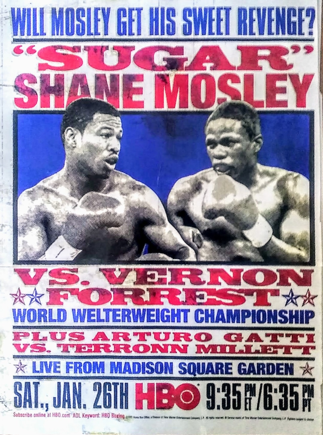 MOSLEY Vs Vernon FORREST Poster Laminated Print - Etsy