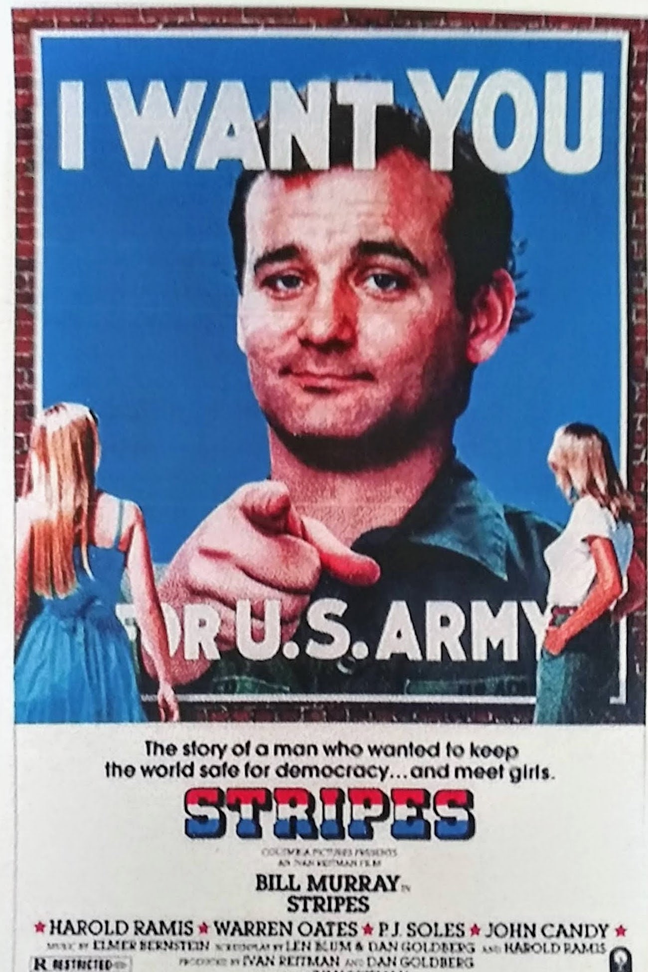 STRIPES Movie Poster Laminated Print - Etsy