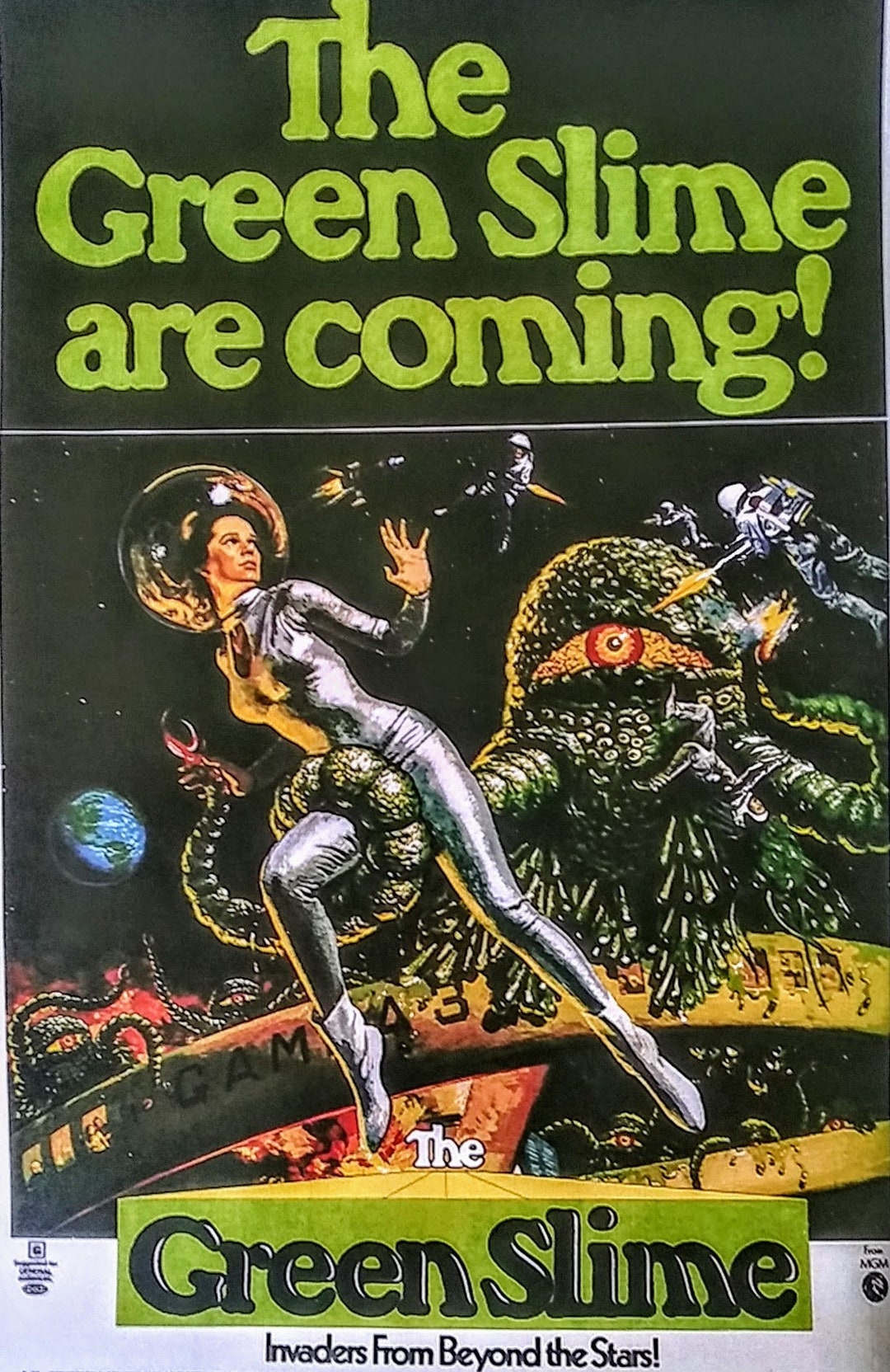 THE GREEN SLIME Poster Laminated Print - Etsy