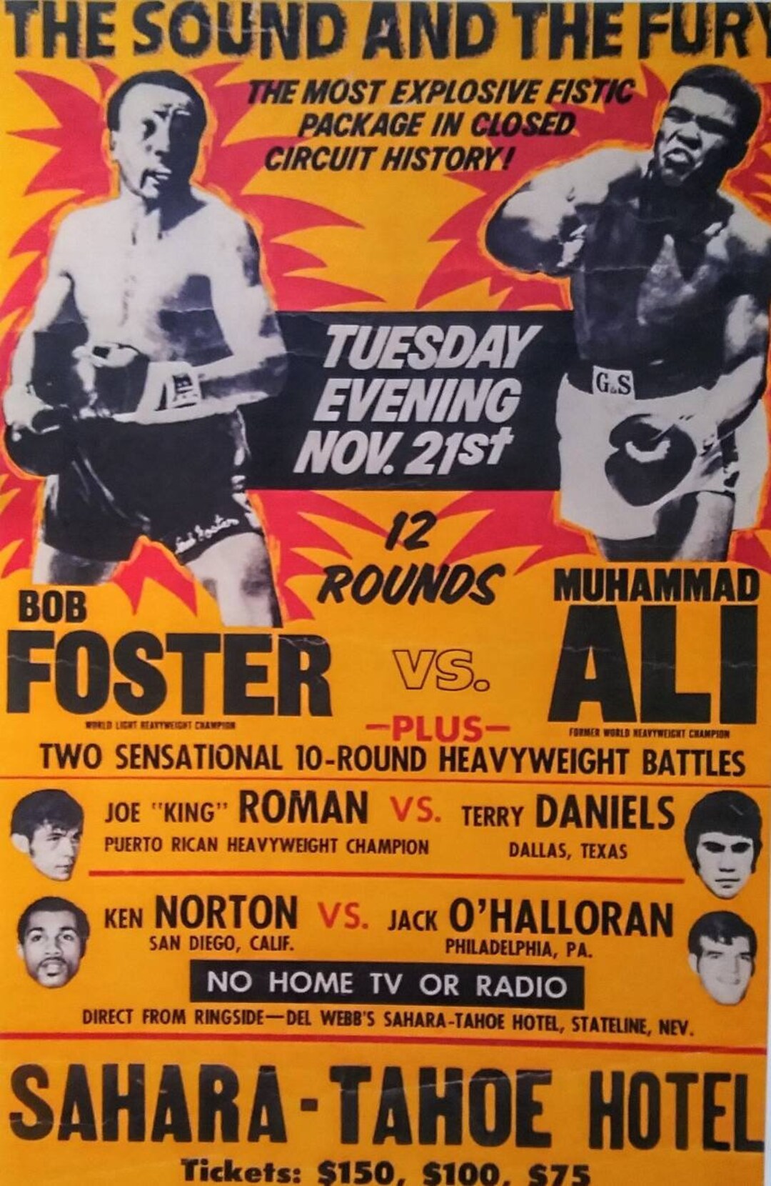 ALI Vs BOB FOSTER Fight Poster Laminated Print - Etsy