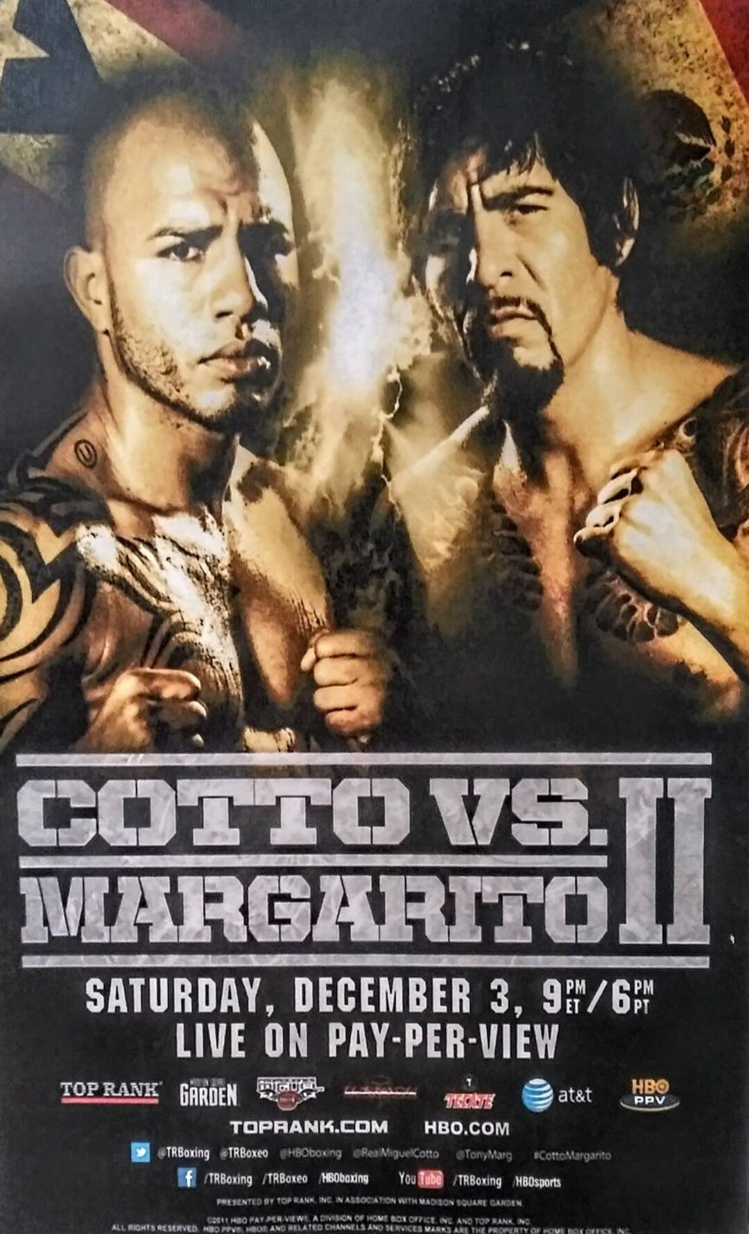 COTTO Vs MARGARITO 2 Fight Poster Laminated Print - Etsy COTTO Vs MARGARITO 2 Fight Poster Laminated Print - Etsy
