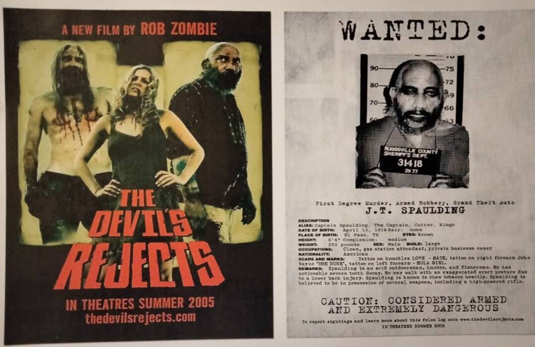 DEVILS REJECTS Mugshot Print - Etsy