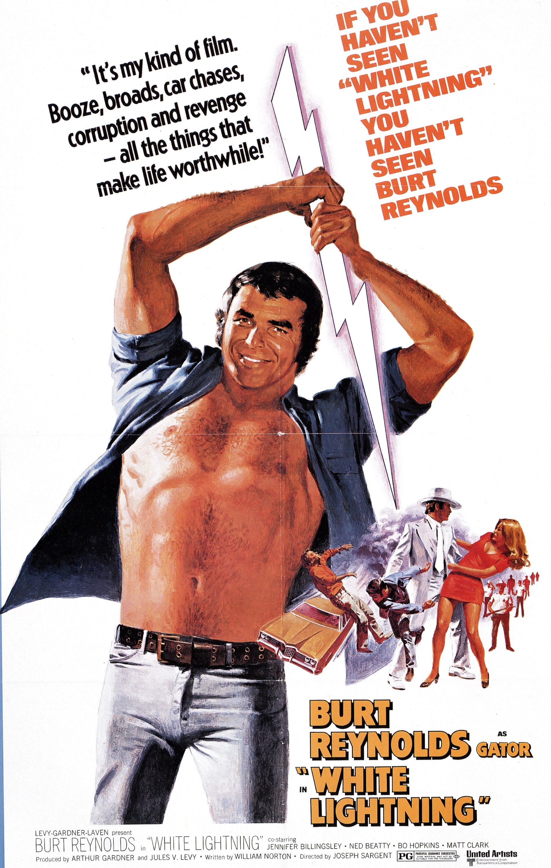 WHITE LIGHTNING Movie Poster Laminated Print - Etsy