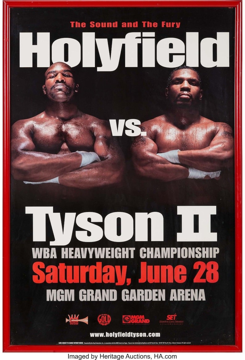 HOLYFIELD Vs TYSON 2 Fight Poster | Etsy