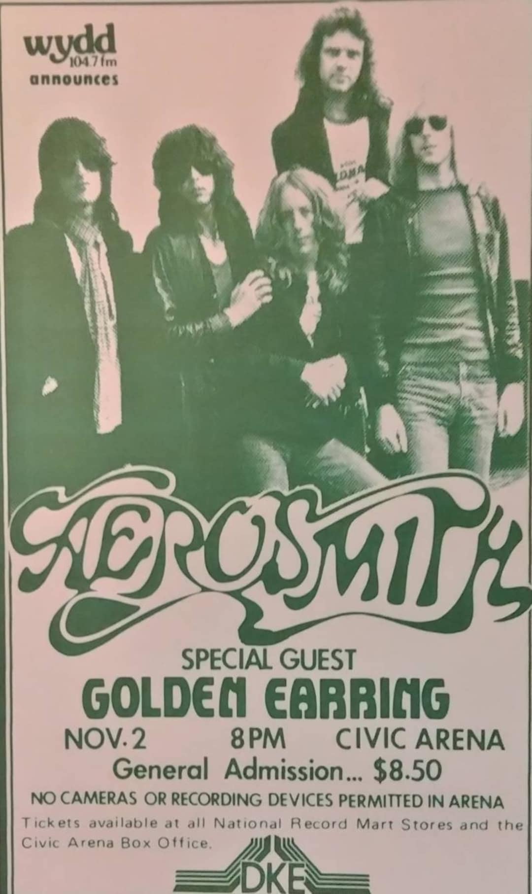 AEROSMITH & GOLDEN EARRING Live Show Poster Laminated Print - Etsy