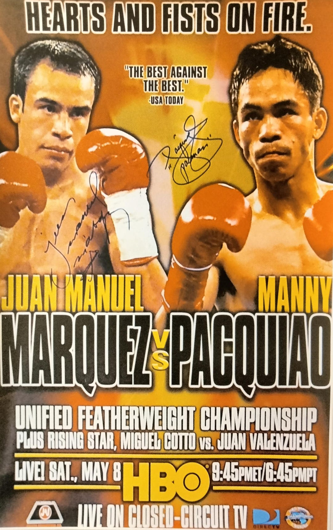 MARQUEZ Vs PACQUIAO I Fight Poster Laminated Print - Etsy