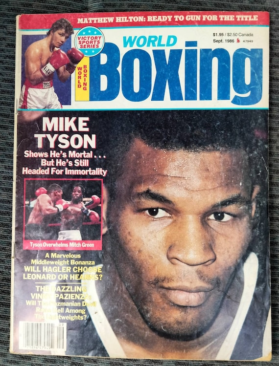 WORLD BOXING 1986 Issue Mike Tyson Vs Mitch Green Article - Etsy
