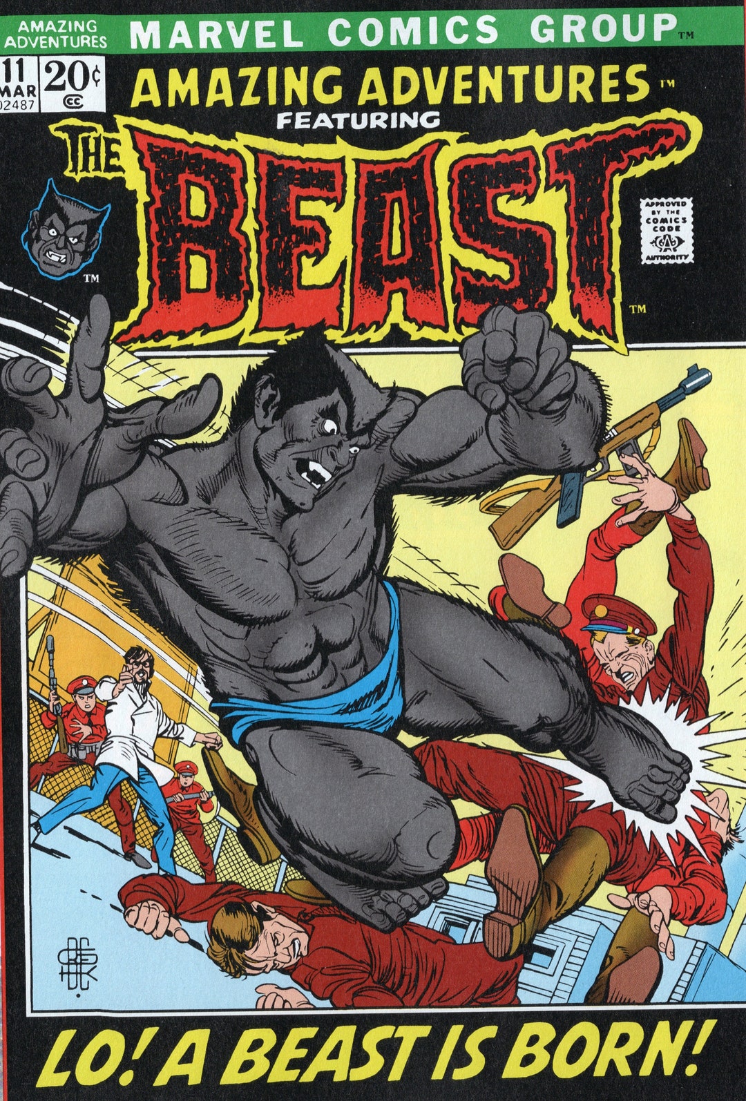 The Beast X-men Comic Cover Art Print: Laminated 11x17" - Etsy