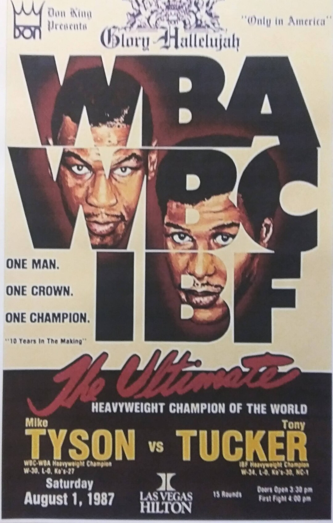 TYSON Vs TUCKER Fight Poster Laminated Print - Etsy