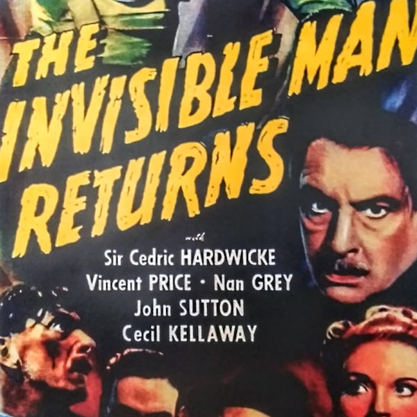 Invisible Man Vintage Poster - Etsy