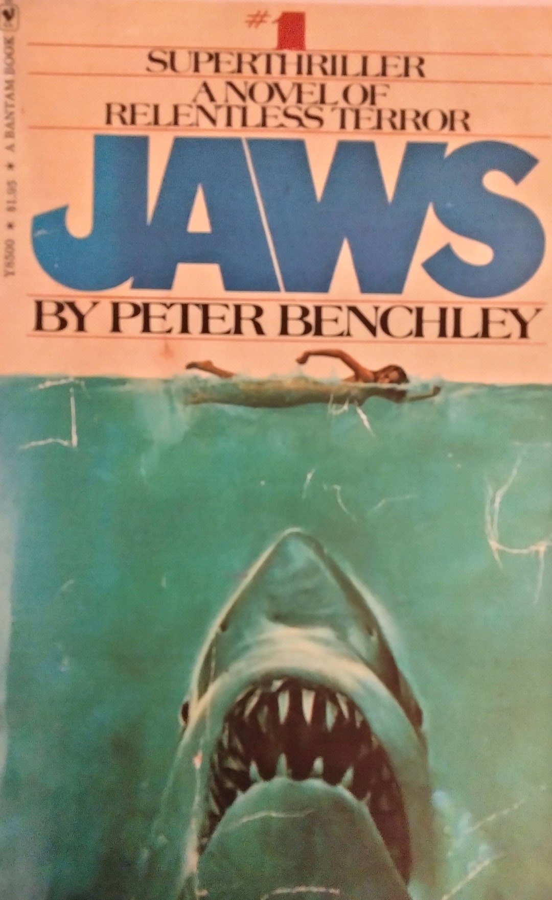 JAWS Laminated Print of Original Paperback COVER - Etsy