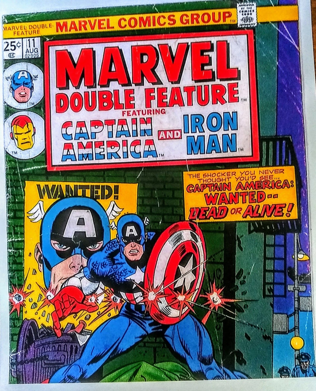 CAPTAIN AMERICA 11 X 17" Cover Artwork Laminated Print - Etsy