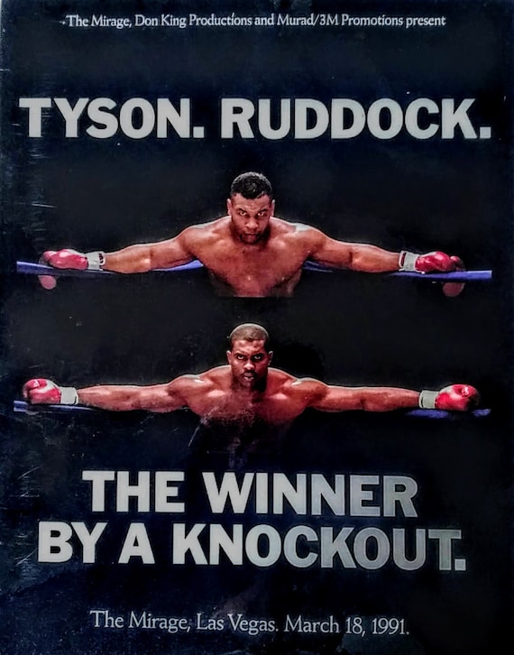 TYSON Vs RUDDOCK 1 Program Poster | Etsy