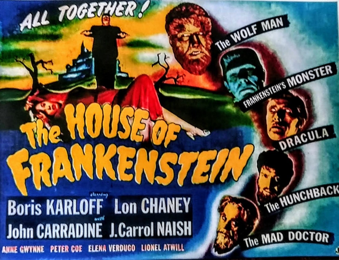 HOUSE of FRANKENSTEIN Movie Poster Laminated Print - Etsy