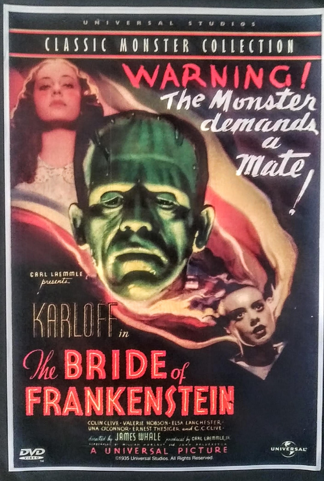 BRIDE of FRANKENSTEIN Poster Laminated Print - Etsy