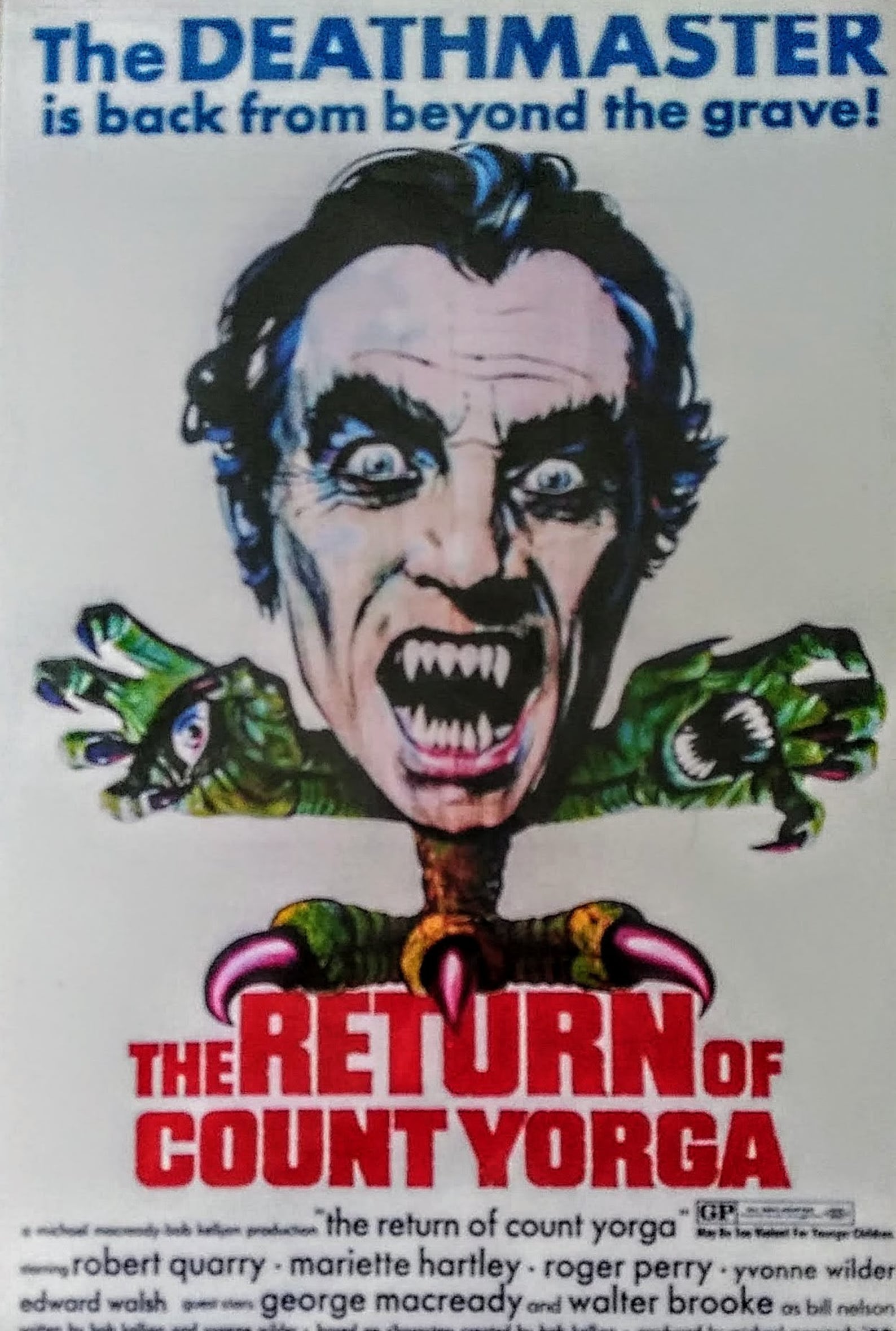 RETURN of COUNT YORGA Poster Laminated Print - Etsy