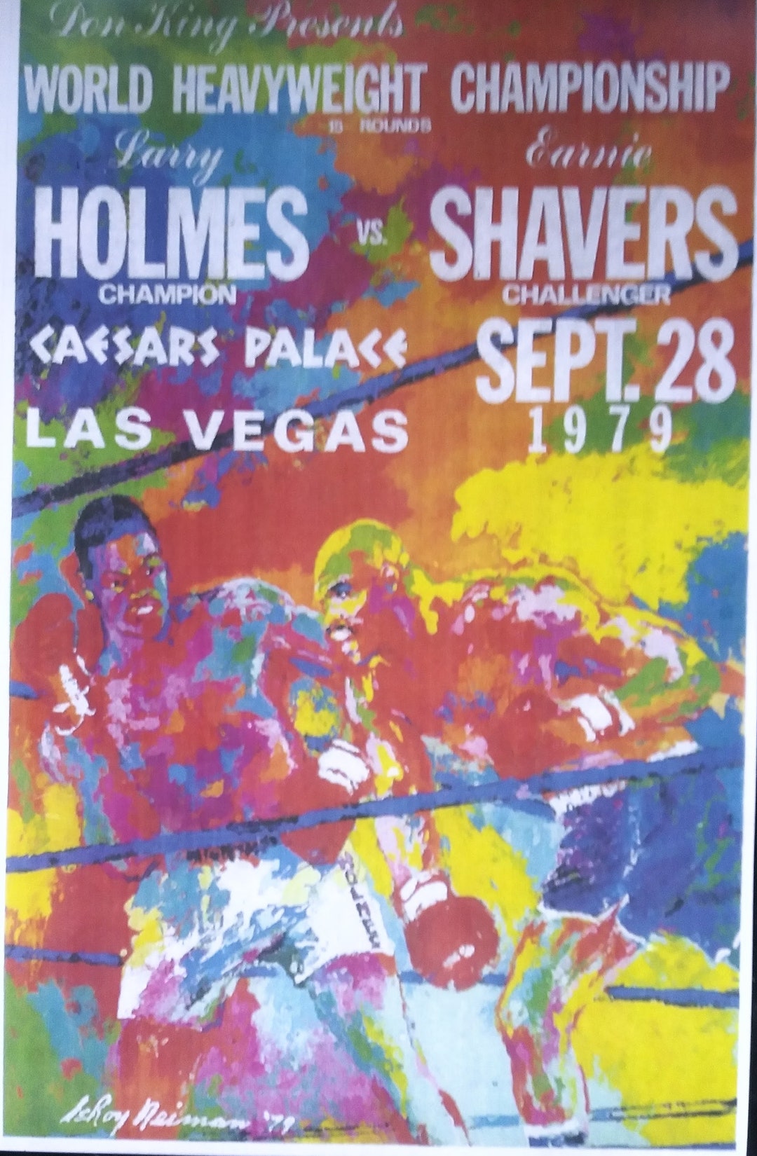HOLMES Vs SHAVERS Fight Print #1 - Etsy