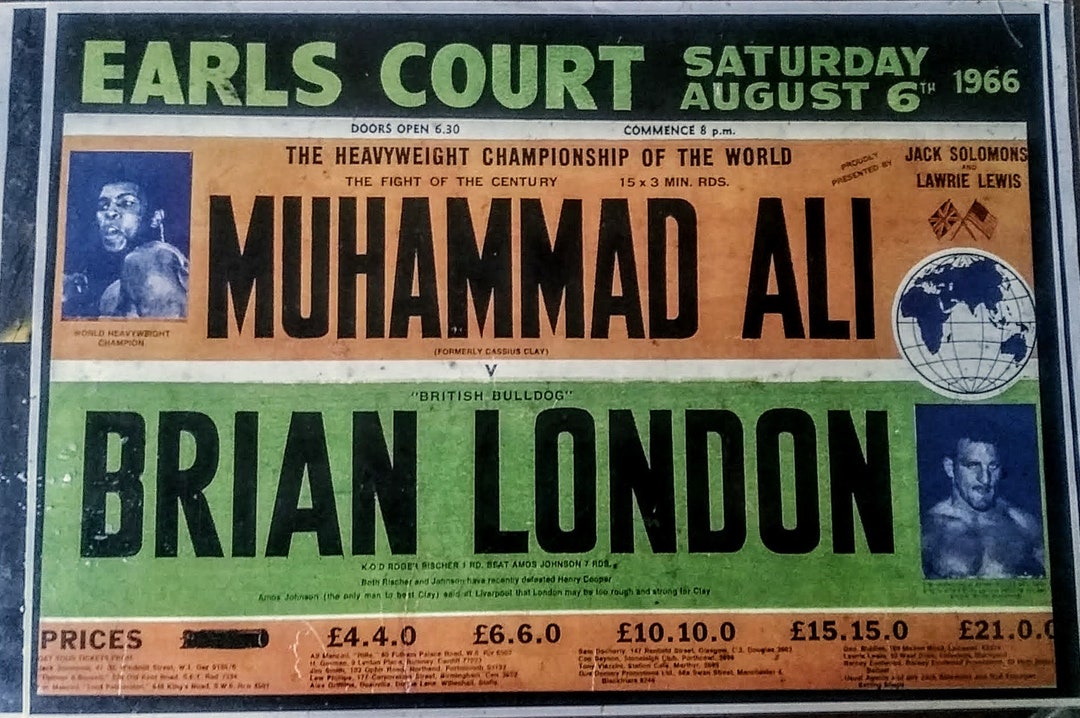 ALI Vs Brian LONDON Fight Poster Laminated Print - Etsy