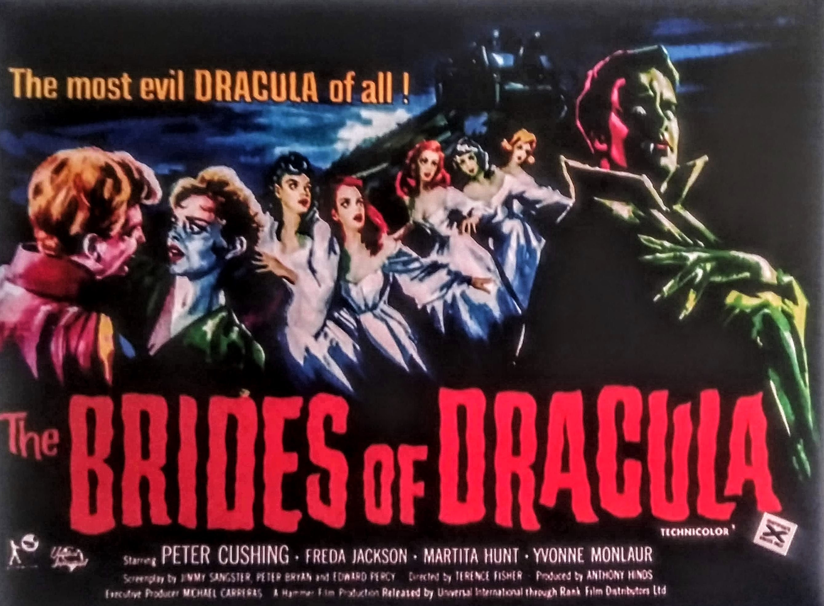 BRIDES of DRACULA Laminated Poster - Etsy