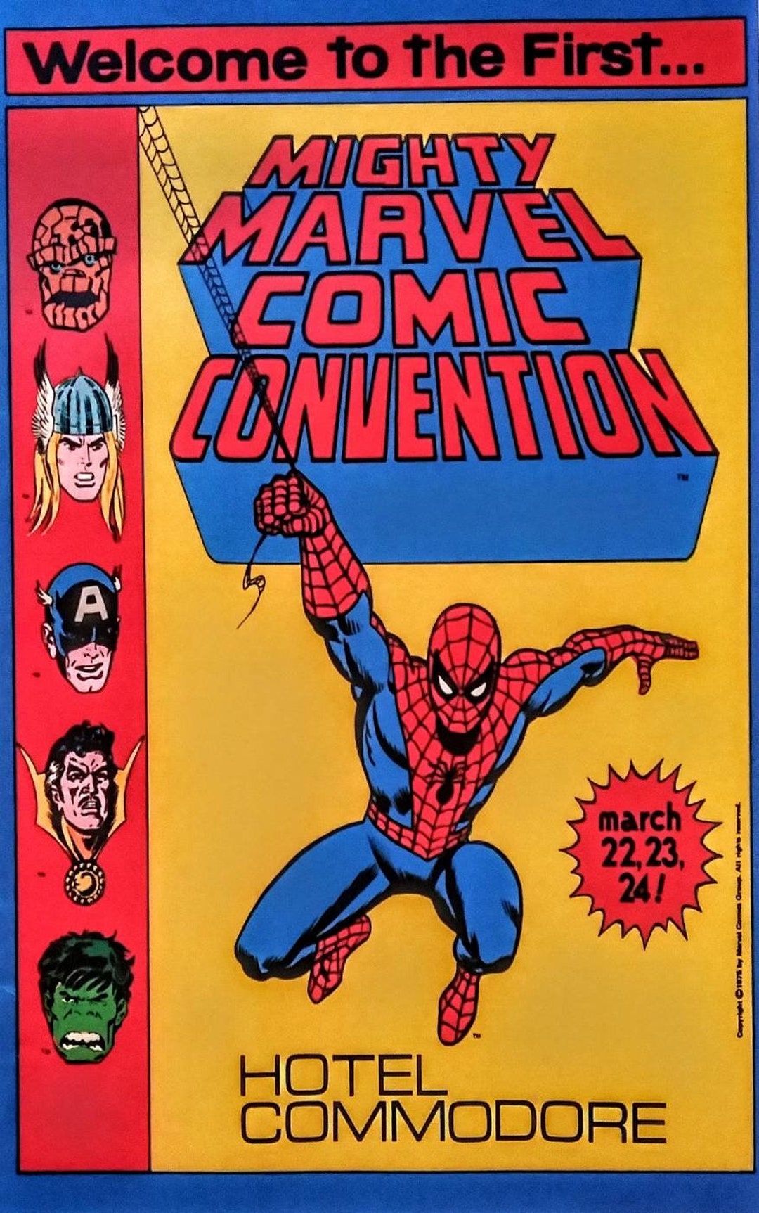1975 Marvel Comics Convention Poster Laminated Print - Etsy