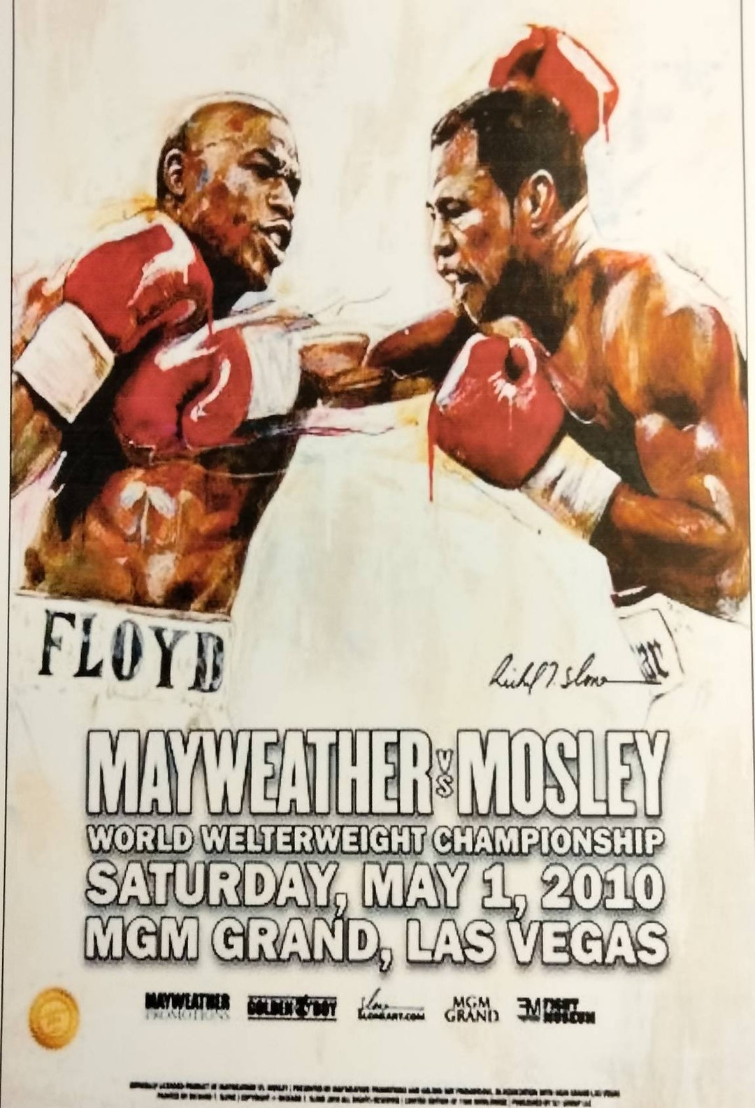 MAYWEATHER Vs MOSLEY Fight Poster Laminated Print - Etsy