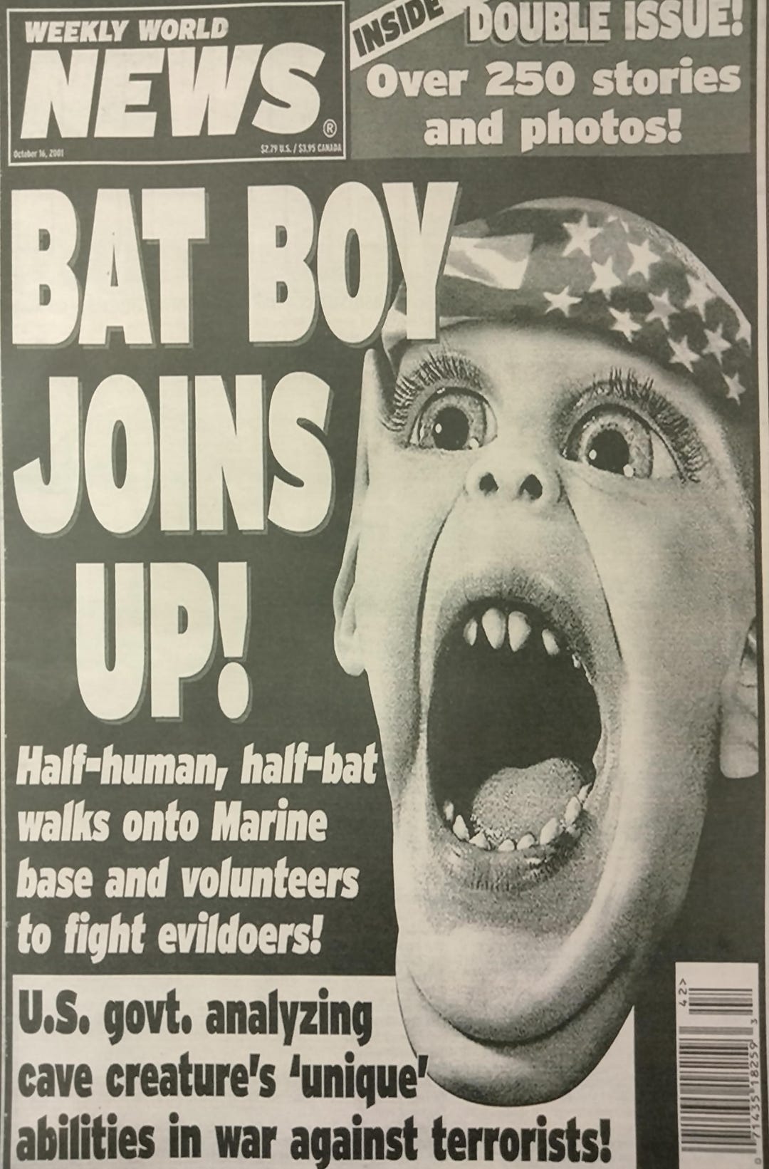 BAT BOY JOINS up Weekly World News Laminated Print - Etsy