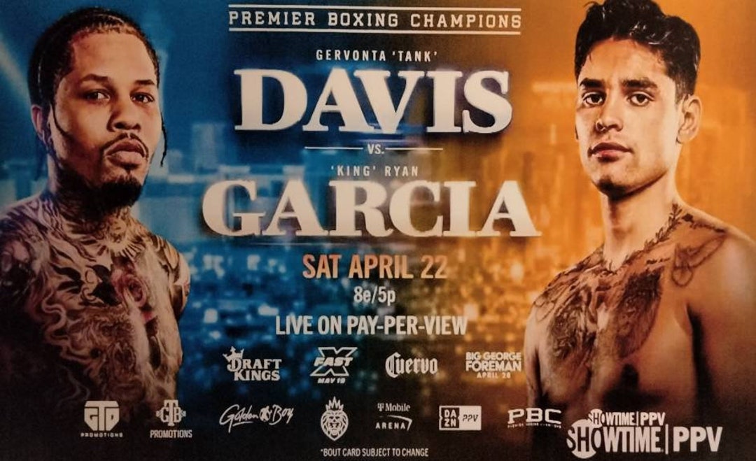 GARCIA Vs DAVIS Fight Poster Laminated Print - Etsy