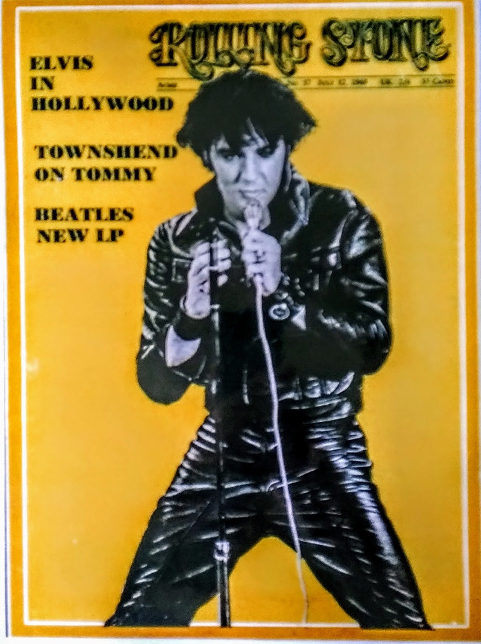 ELVIS '68 Comeback ROLLING STONE Poster - Etsy