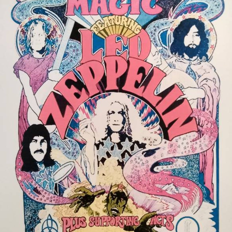 Led Zeppelin Concert Poster - Etsy