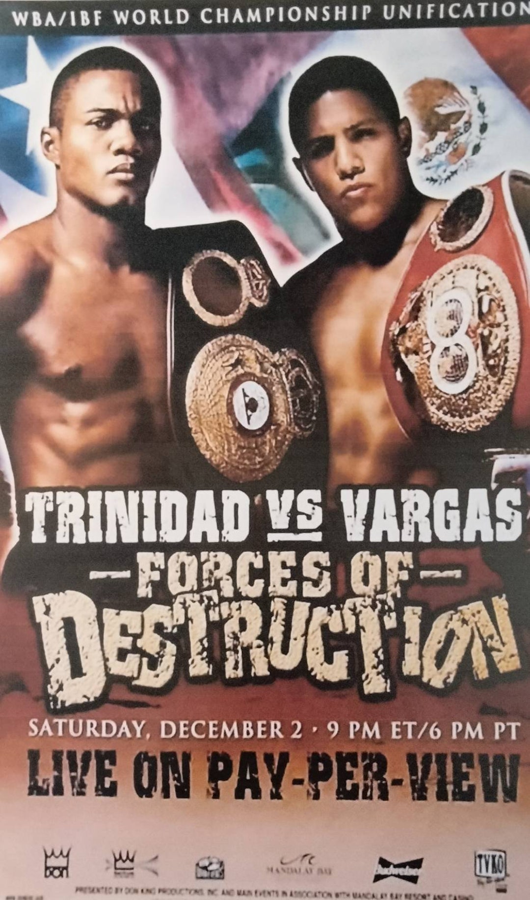 Trinidad Vs VARGAS Remastered Fight Poster Laminated Print - Etsy