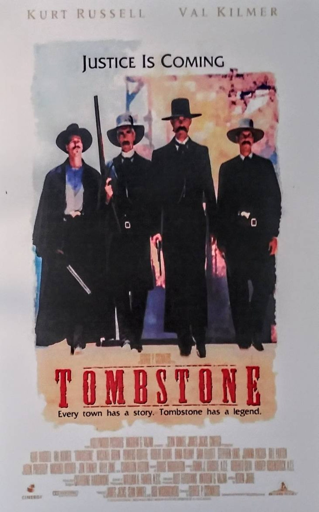TOMBSTONE Movie Poster Laminated Print - Etsy UK