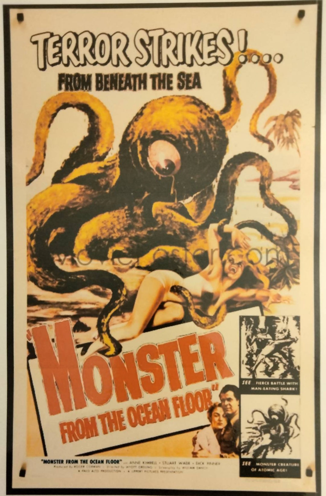 MONSTER From the OCEAN FLOOR Laminated Print - Etsy