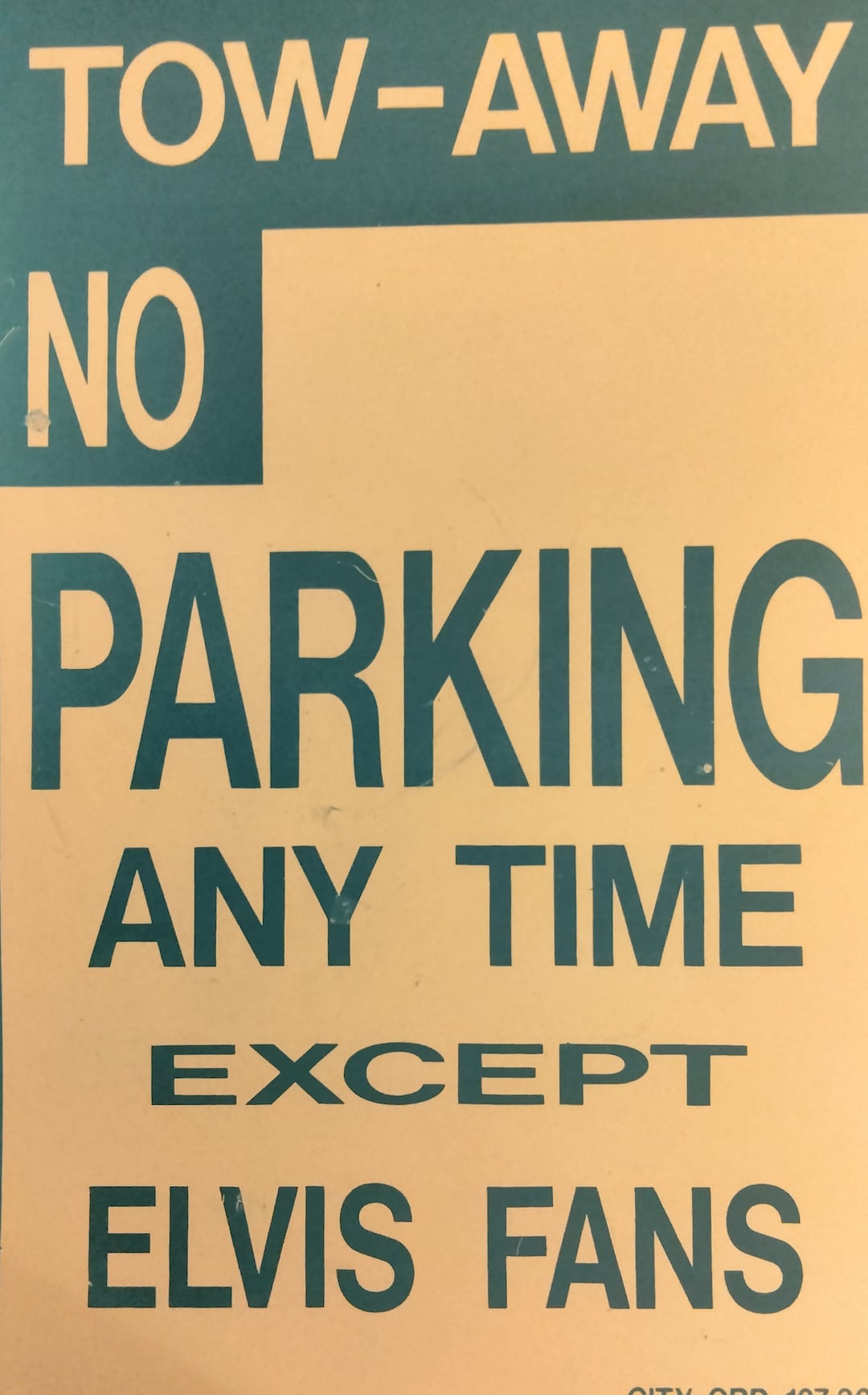 ELVIS FANS PARKING Only Laminated Print - Etsy