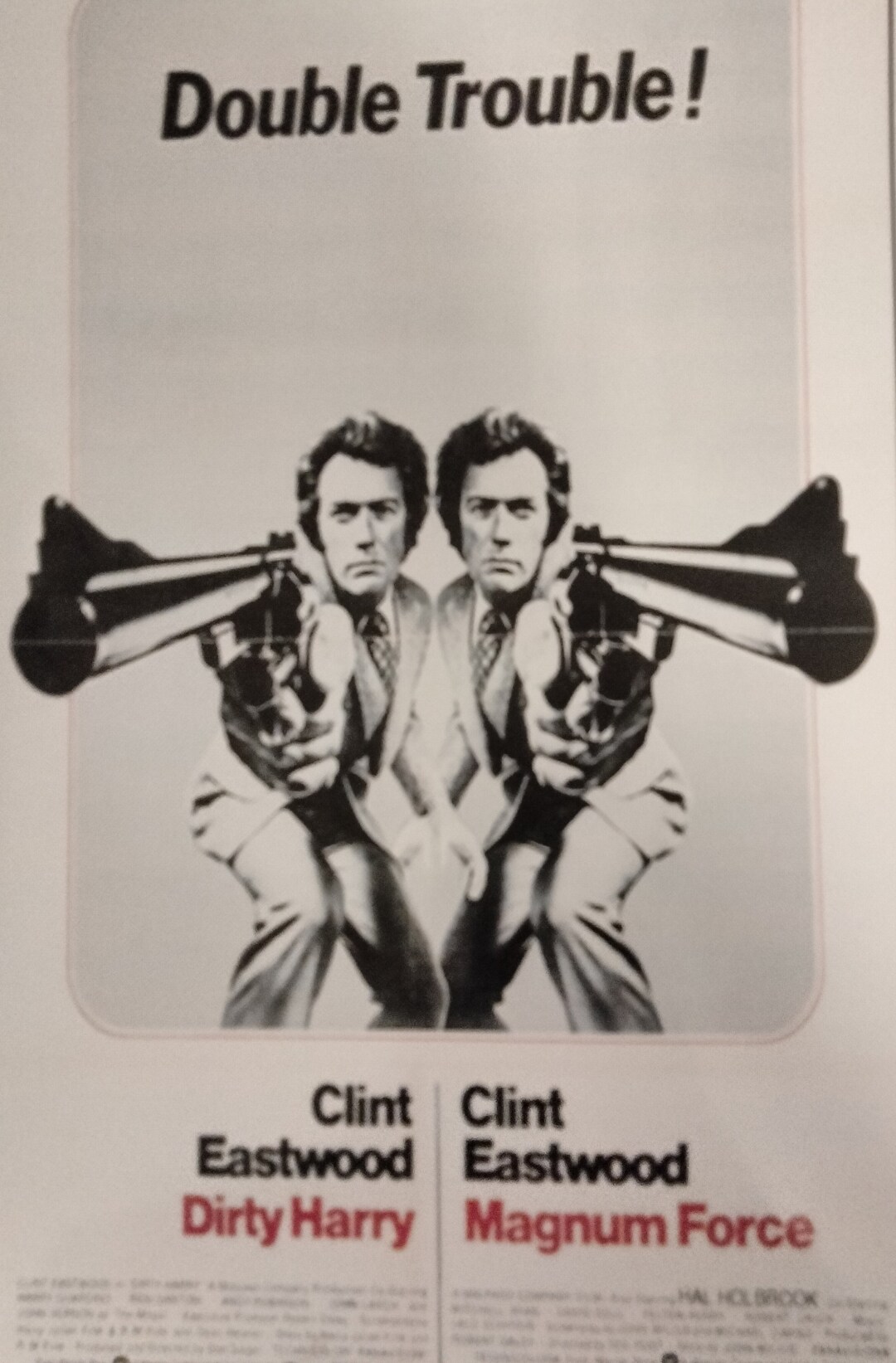 DIRTY HARRY & MAGNUM Force Double Feature Laminated Print - Etsy