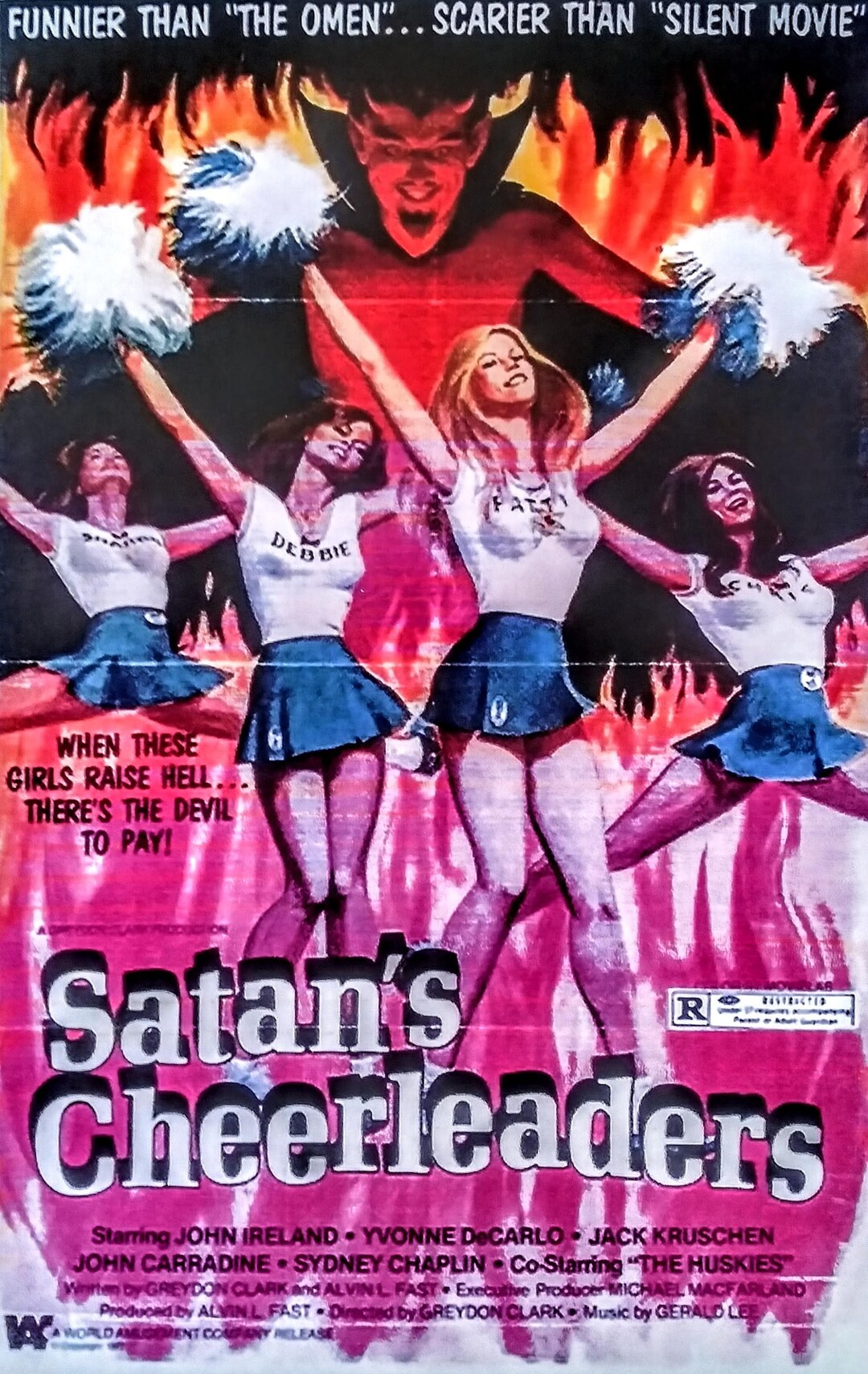 Satans Cheerleaders Movie Laminated Print Etsy Uk