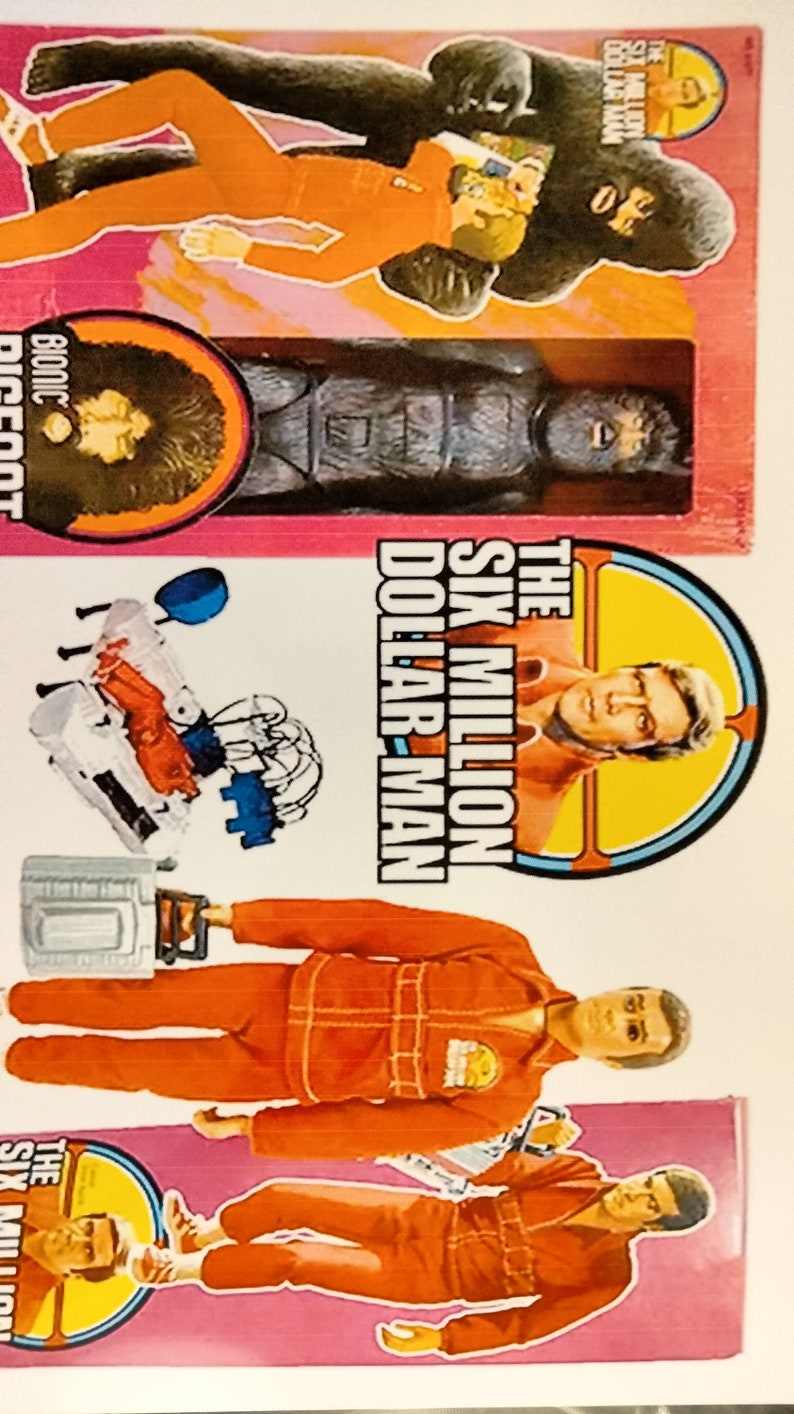 6 MILLION DOLLAR MAN Vs Big Foot 1970s Ad Laminated Print - Etsy Australia