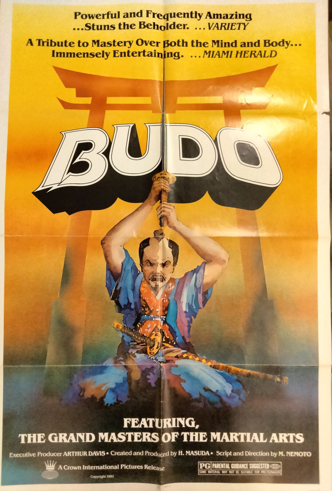 BUDO 1981 Vintage Original One Sheet Movie Poster - Etsy
