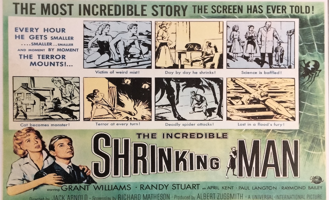 INCREDIBLE SHRINKING MAN Poster Laminated Print - Etsy