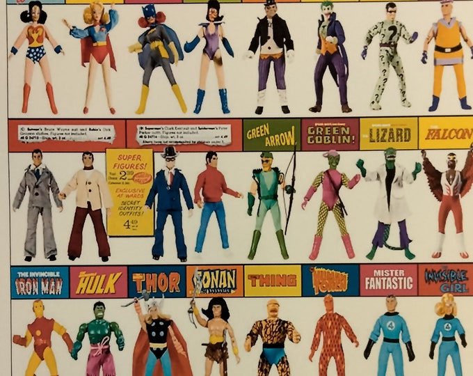 Vintage 1975 70s Mego WGSH World's Greatest Super Heroes Fist-fighting ...