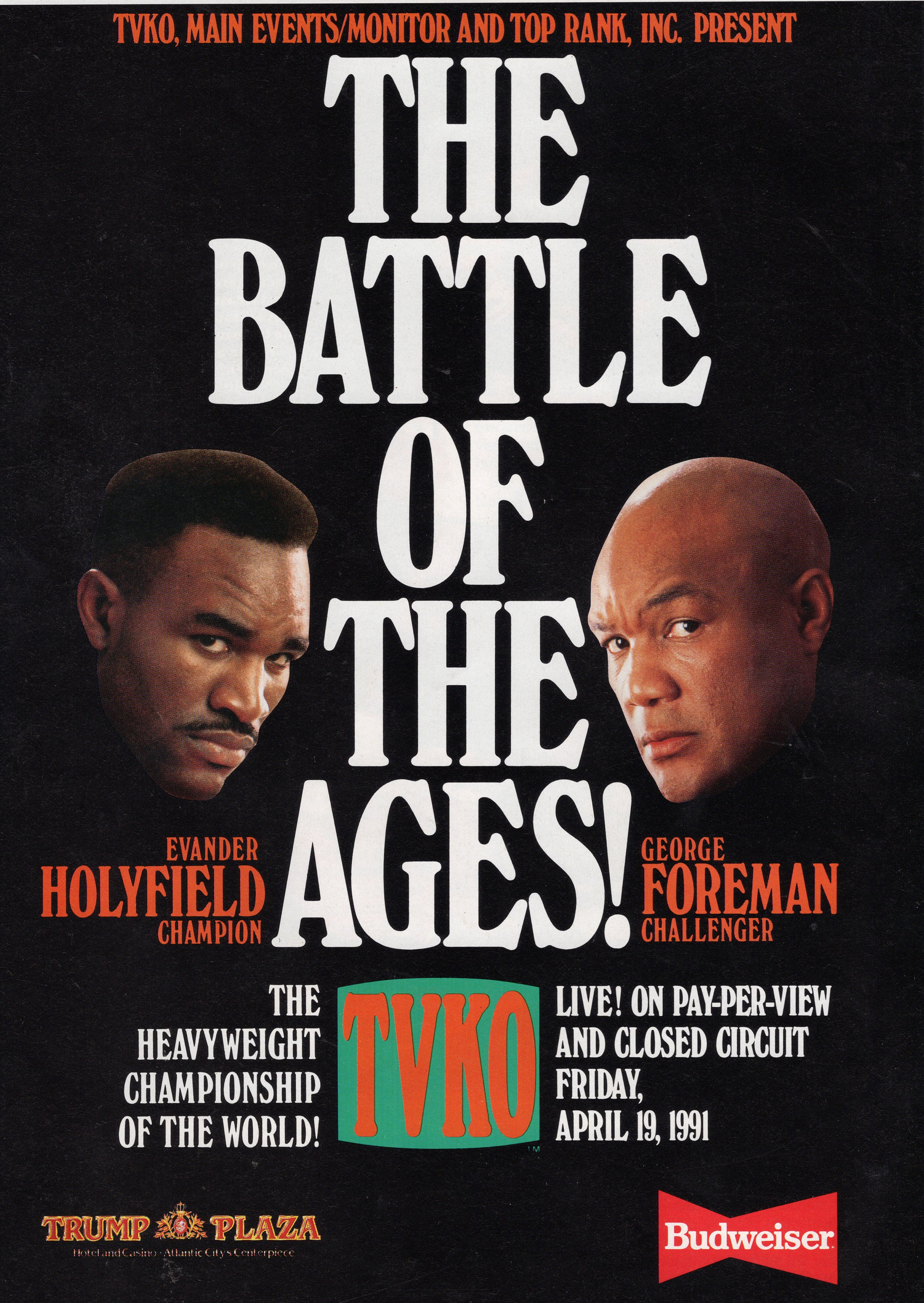HOLYFIELD Vs FOREMAN Fight Poster Laminated Print - Etsy