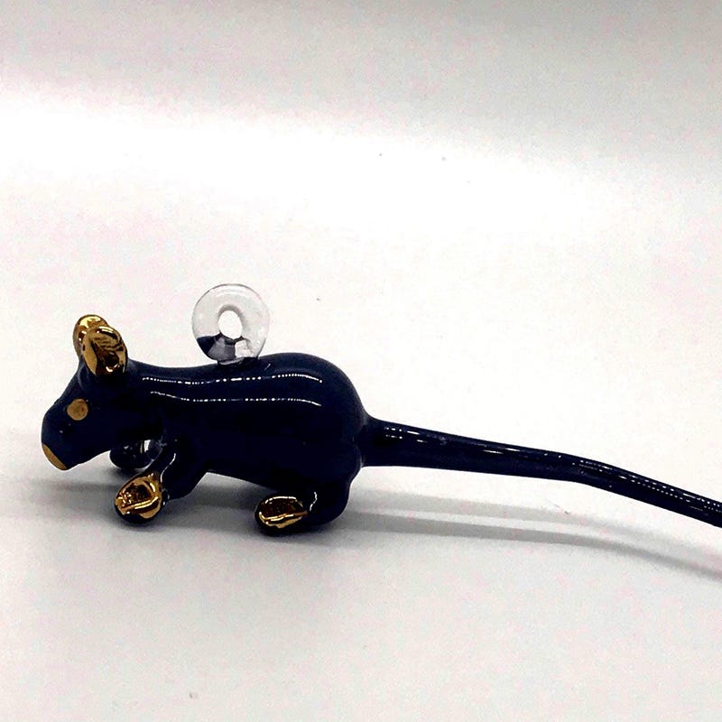 Blown Glass Mouse - Etsy