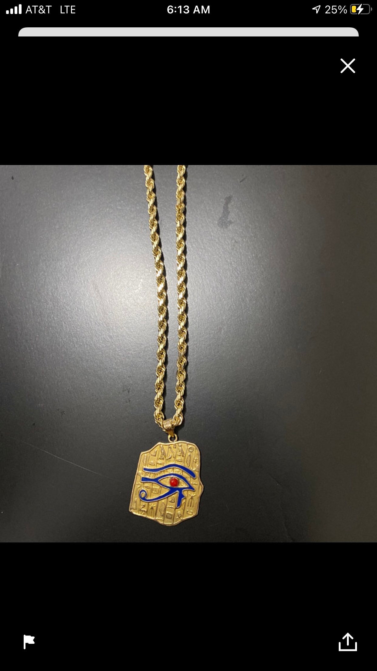 18K Gold Ancient Egyptian Rosetta Stone With Eye of Horus - Etsy