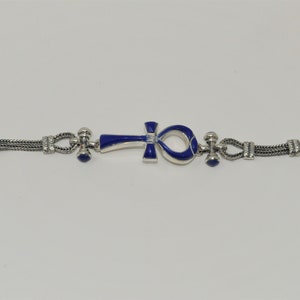 Key of Life Pharaohnic Bracelet , 925 Sterling Silver Egyptian Handmade ...