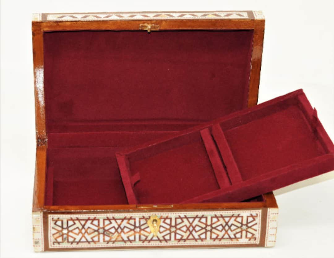 Unique Box With Lock Amazing Egyptian Handmade Jewelry Box - Beech Wood ...