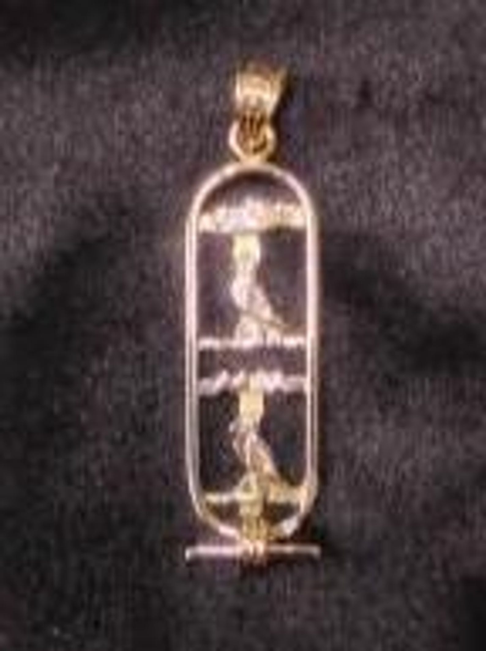 18k (solid or Opened) Filigree Gold Cartouche .custom in Hieroglyphic ...