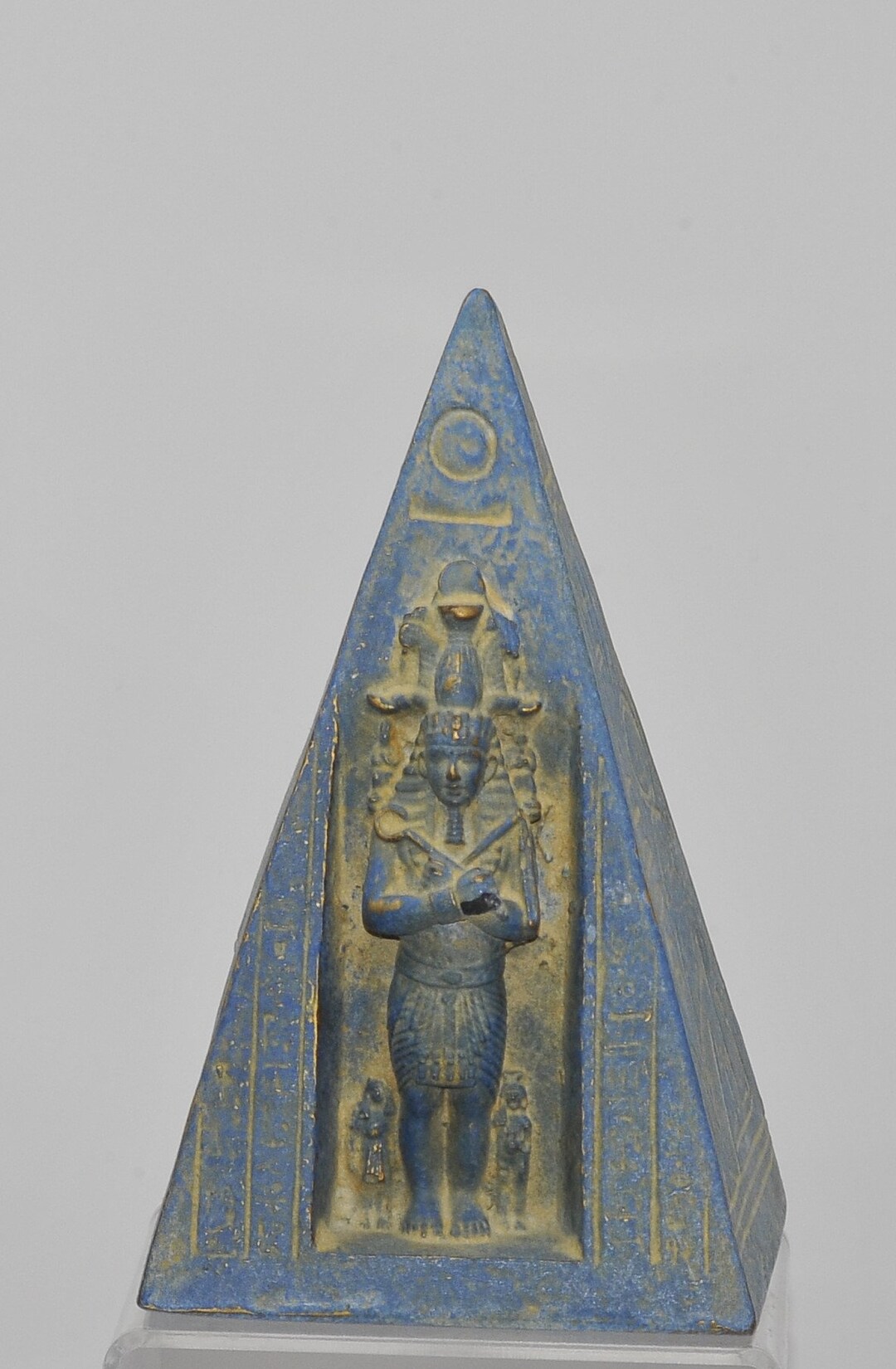 Osiris Statue on Pyramid and God Horus on Other Side - Handmade in ...