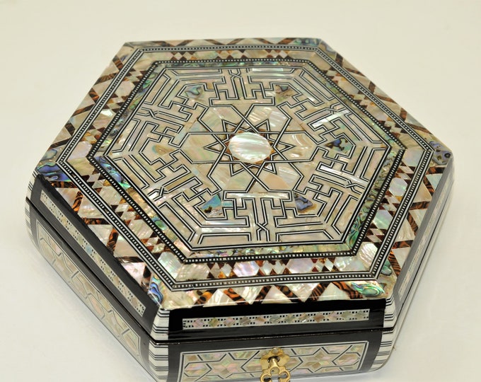 Alhambra Lion Fountain Moorish Inlaid Jewelry Box Islamic Souvenir ...