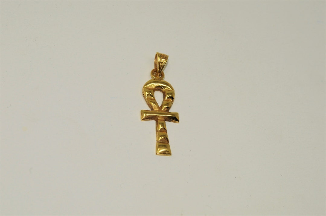14K Gold Key of Life Pendant, Famous Pharaonic Piece Amazing Egyptian ...